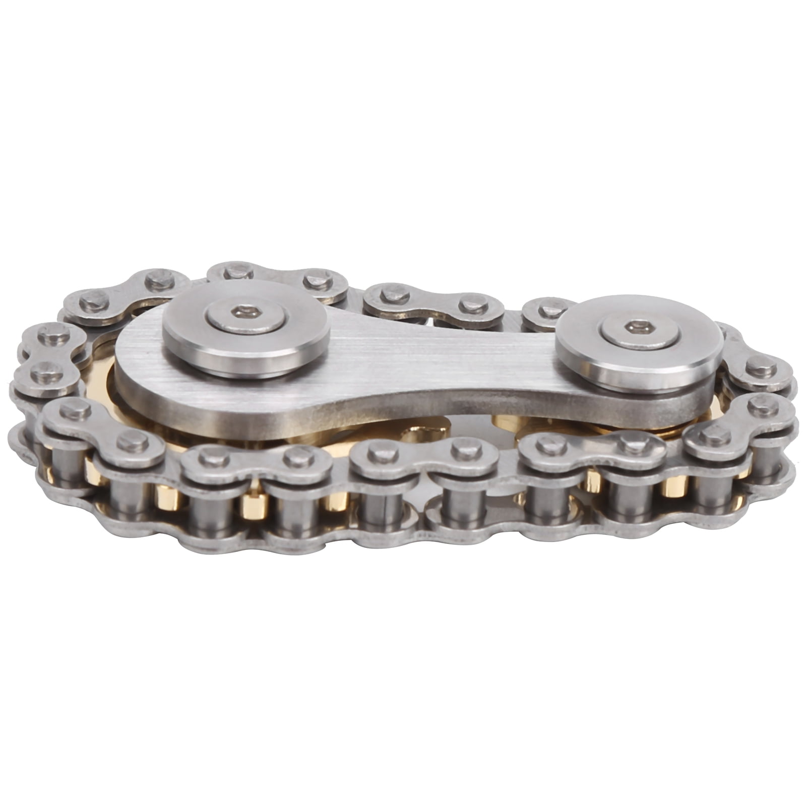 Bike Chain Gear Fidget Spinner, Metal Sprocket Chain Fidget Toy, Stress ...