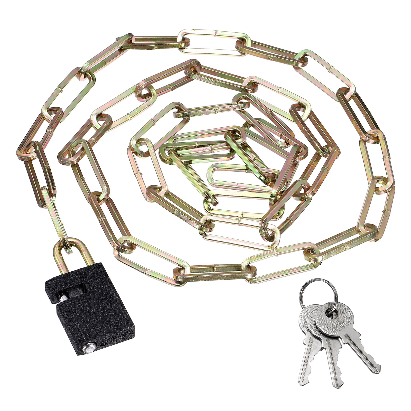 Bike Chain Lock, (75 Inch, Black) (1 Pcs), Manganese Steel Anti-Theft ...