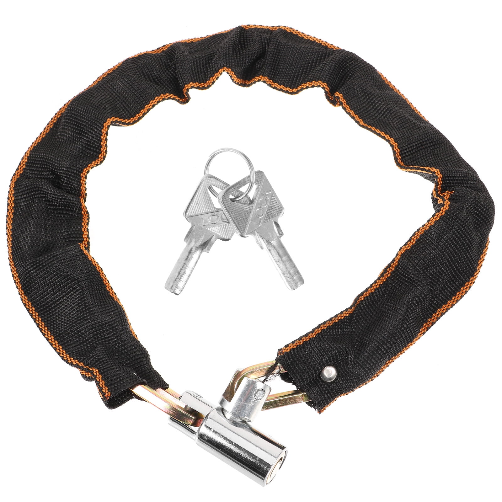 Bike Chain Lock with Keys Sturdy Chain Lock Bike Safety Lock Anti-theft ...