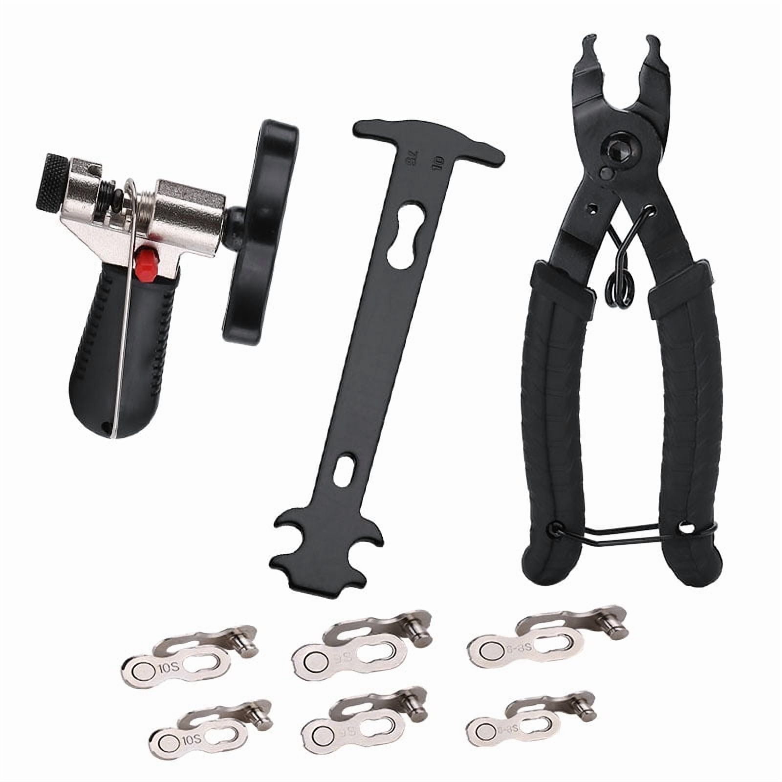 Bike Chain Repair Tool Kit Set, Wear Indicator Checker & Master Link ...