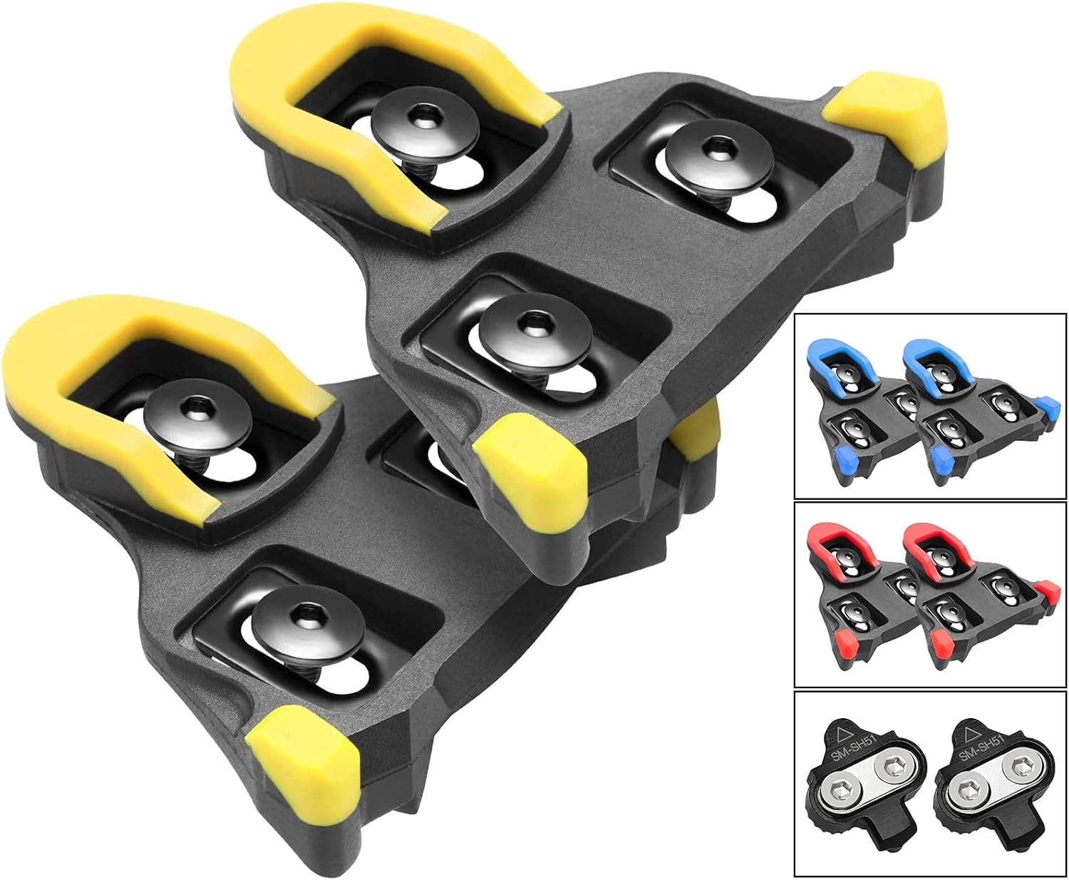 Bike Cleats -Compatible with Shimano SPD-SL Pedals/SM-SH10 SH11 SH12 Cleats, Indoor Outdoor ...