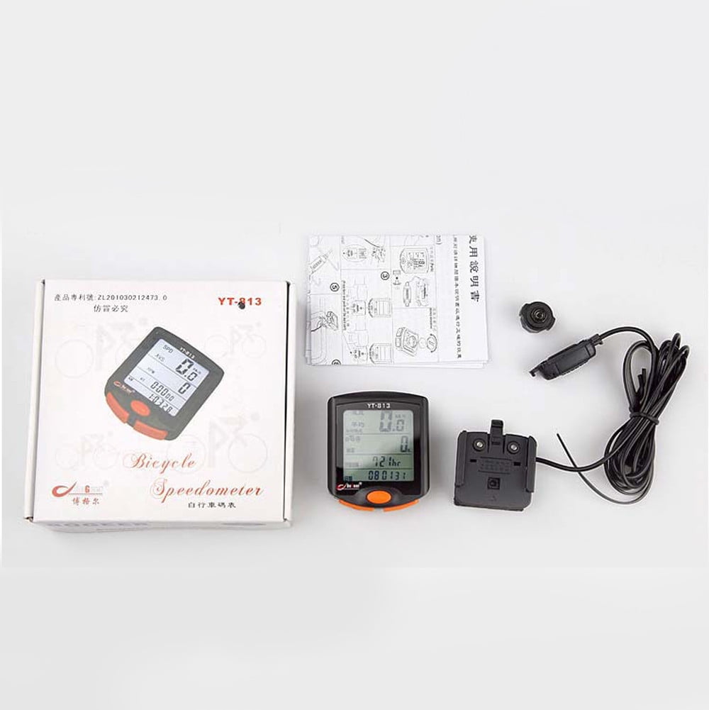 Bike Computer Odometer Speedometer | Multifunction LCD Display ...