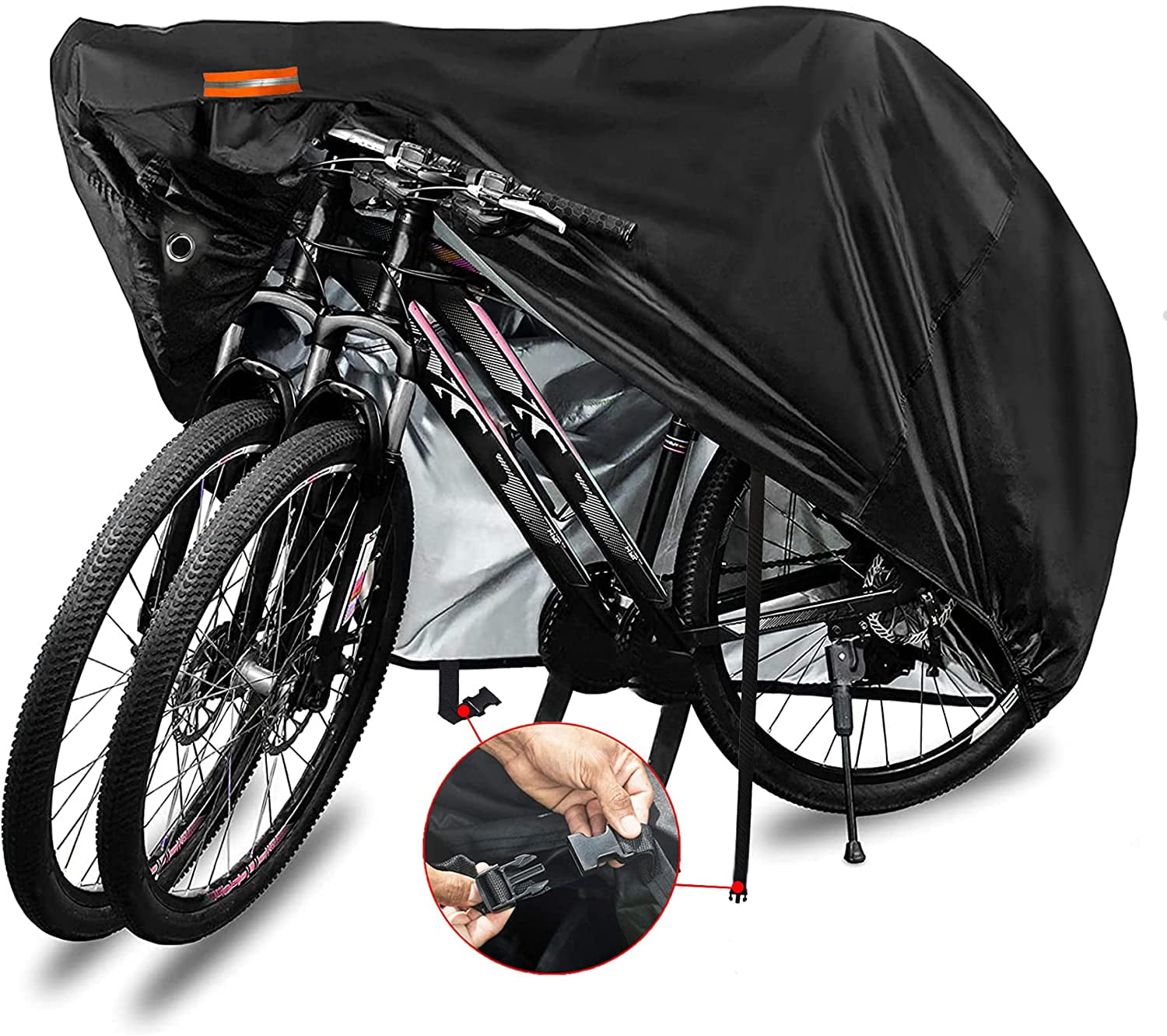 Bike Cover for 1, 2 or 3 Bikes Waterproof Bicycle Cover Outdoor Bike Storage Covers XL XXL 420D ...