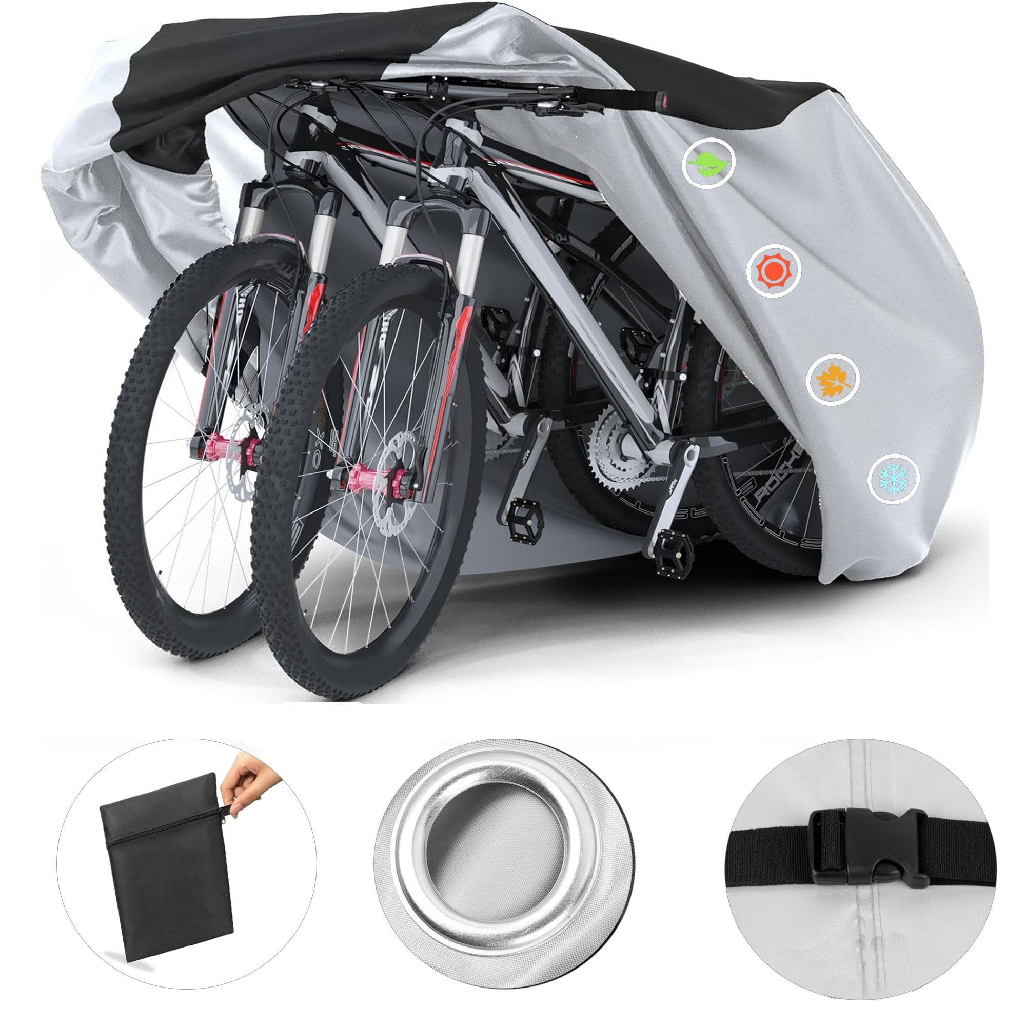 Bike Cover,Waterproof Outdoor Bicycle Cover Anti Dust Rain Snow UV ...