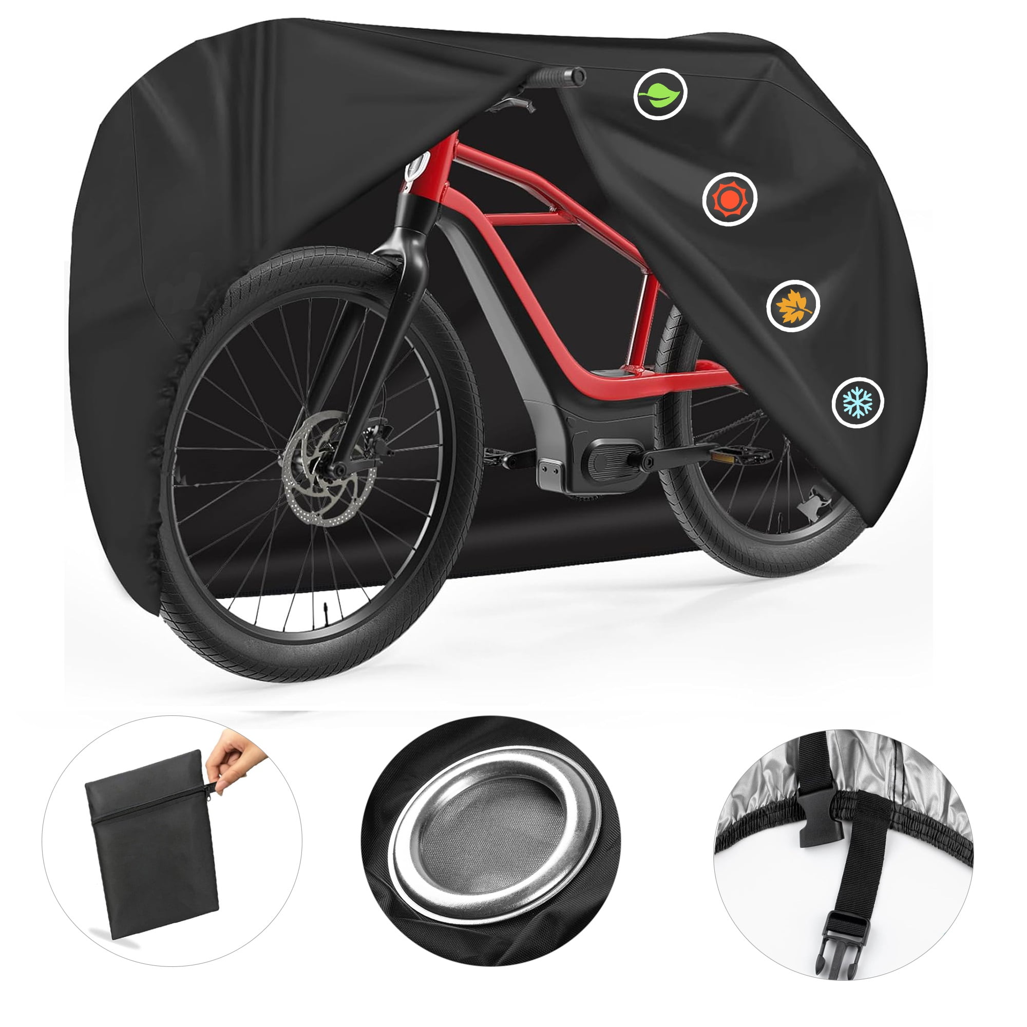 Bike Cover,Waterproof Outdoor Bicycle Cover Anti Dust Rain Snow UV ...