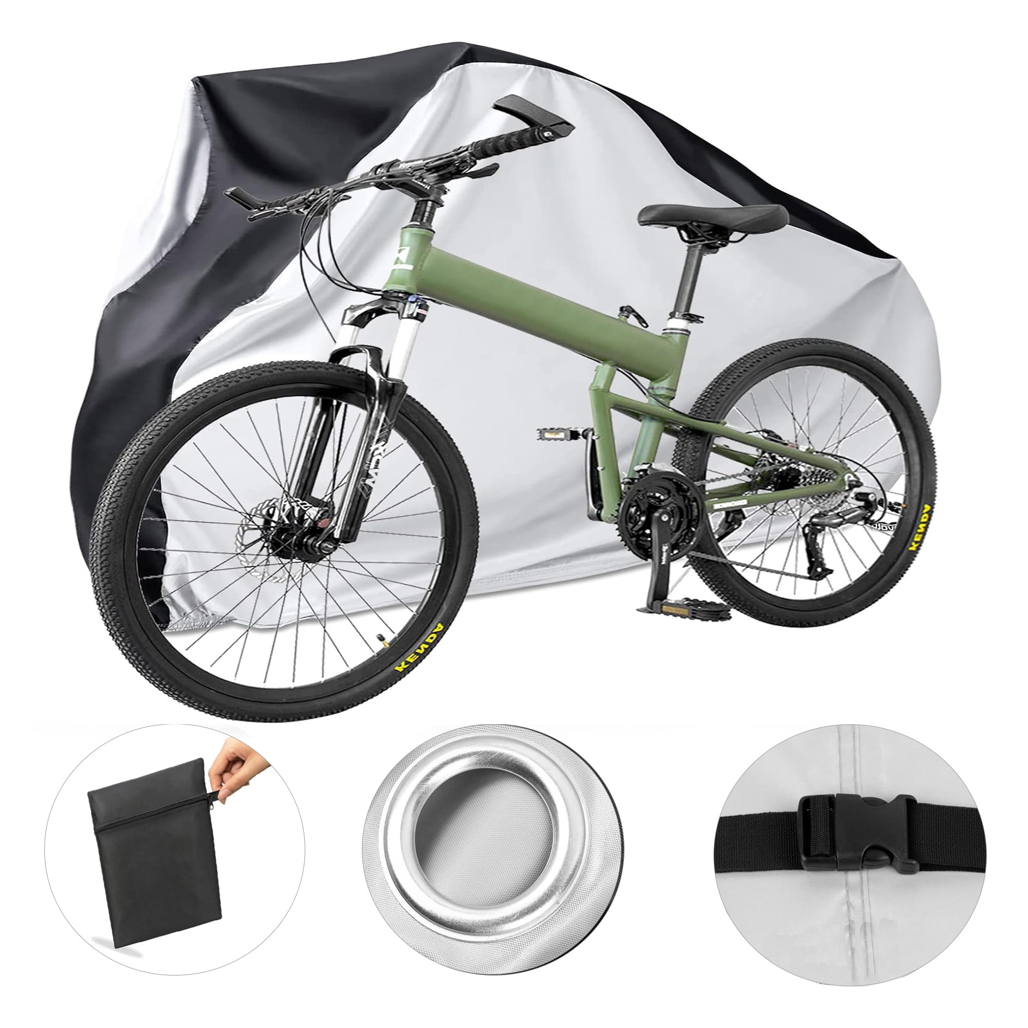 Bike Cover,Waterproof Outdoor Bicycle Cover Anti Dust Rain Snow UV ...
