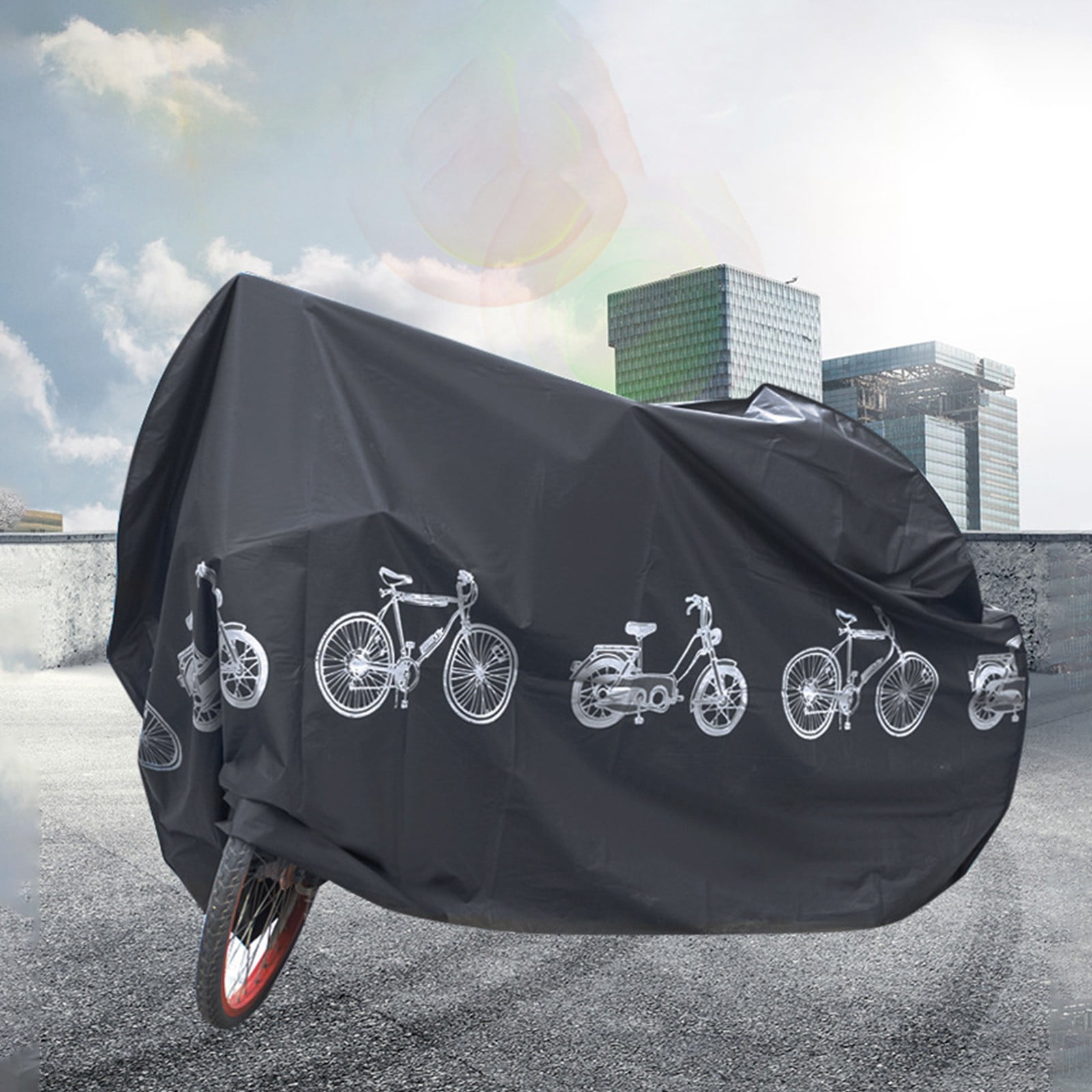 Bike Cover Waterproof Outdoor - Bicycle Cover for 1 or 2 Bikes Moped ...