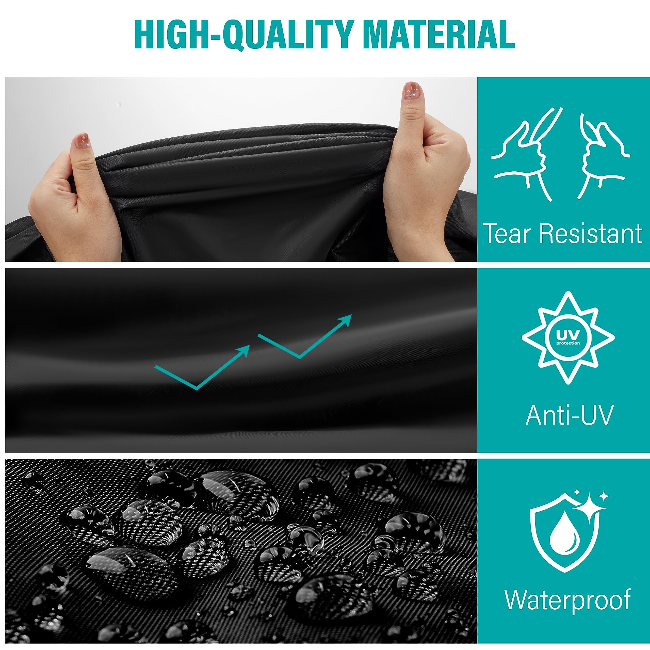 Bike Covers Outdoor Storage Covers, Waterproof Bike Tarp with Lock Hole ...