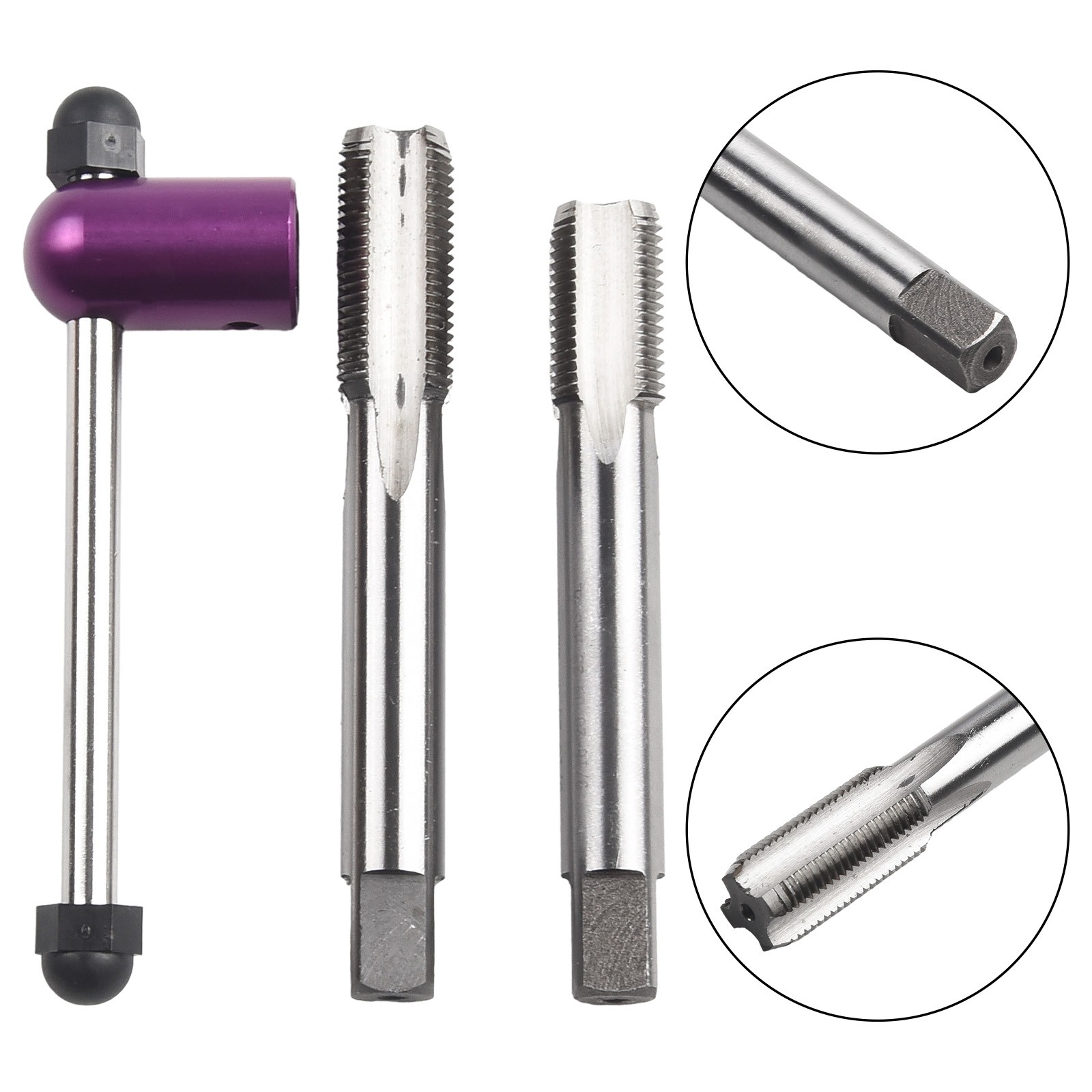 Bike Crank Thread Tap Left Right Pedal Repair Drill Bit Tool Tungsten A ...