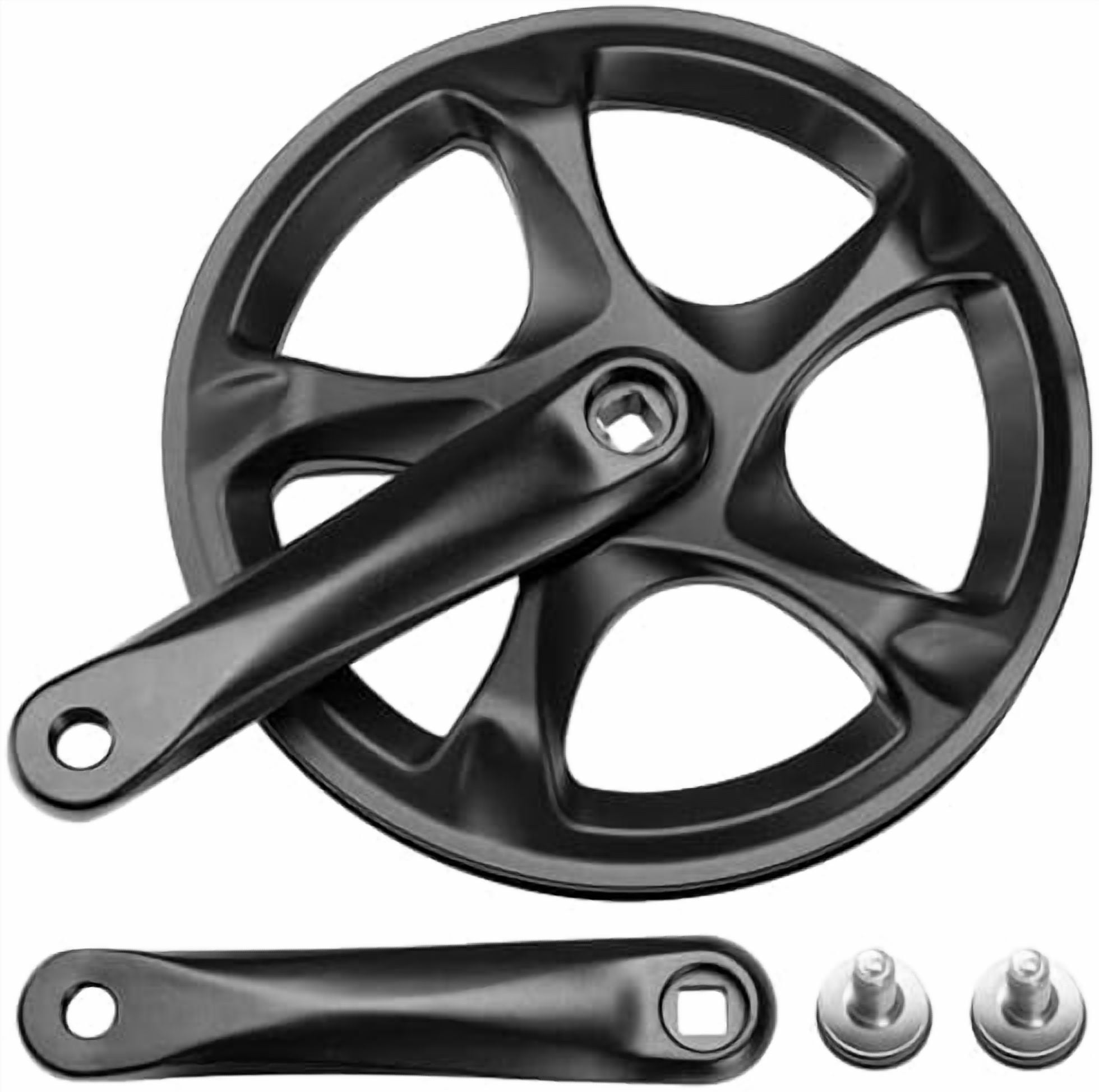 Bike Crankset 52T Steel Chainring 152mm Aluminium Alloy Arm Crank Arm Set for 6/7/8 Speeds City ...