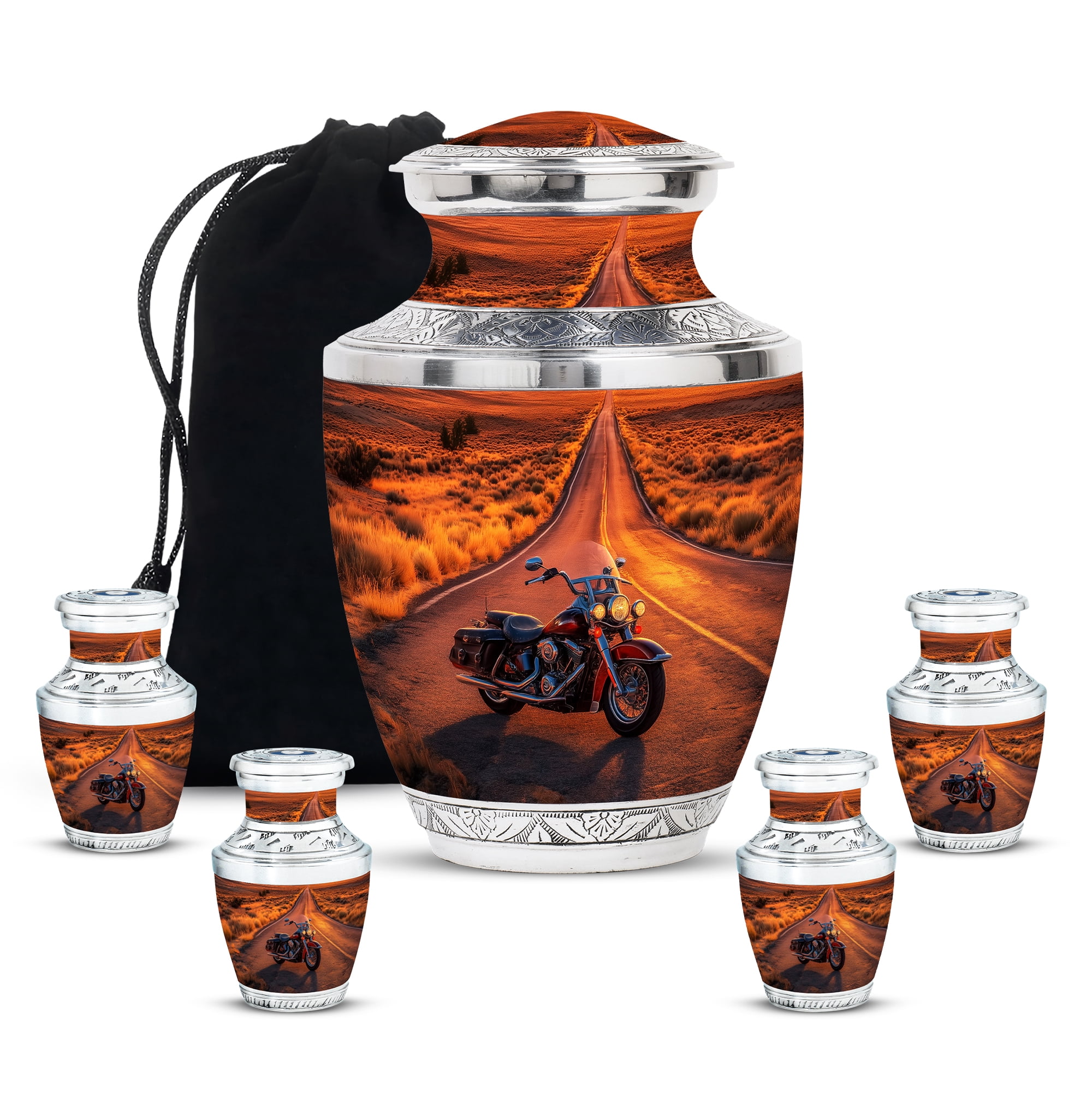 Bike Cremation Urn for Ashes Human Adult Female Male - Motorcycle Urn ...