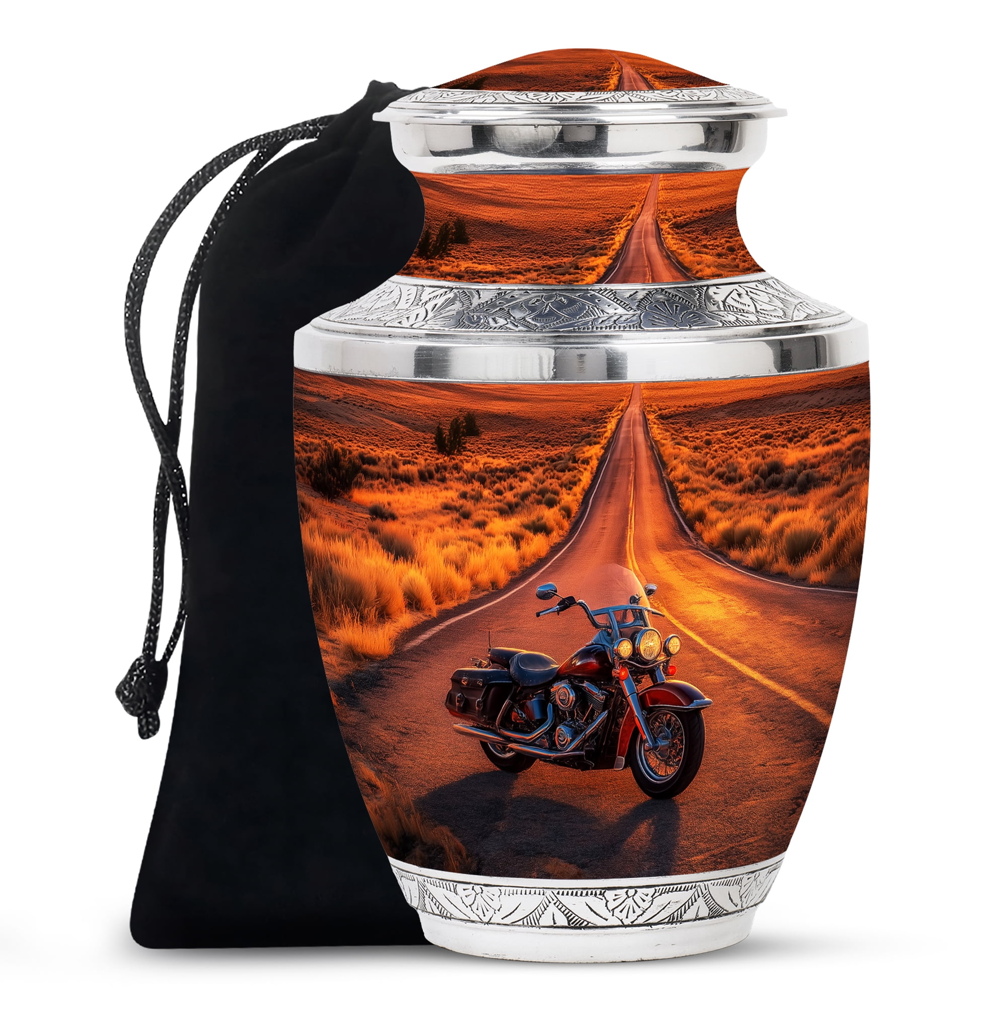 Bike Cremation Urn for Ashes Human Adult Female Male - Motorcycle Urn ...
