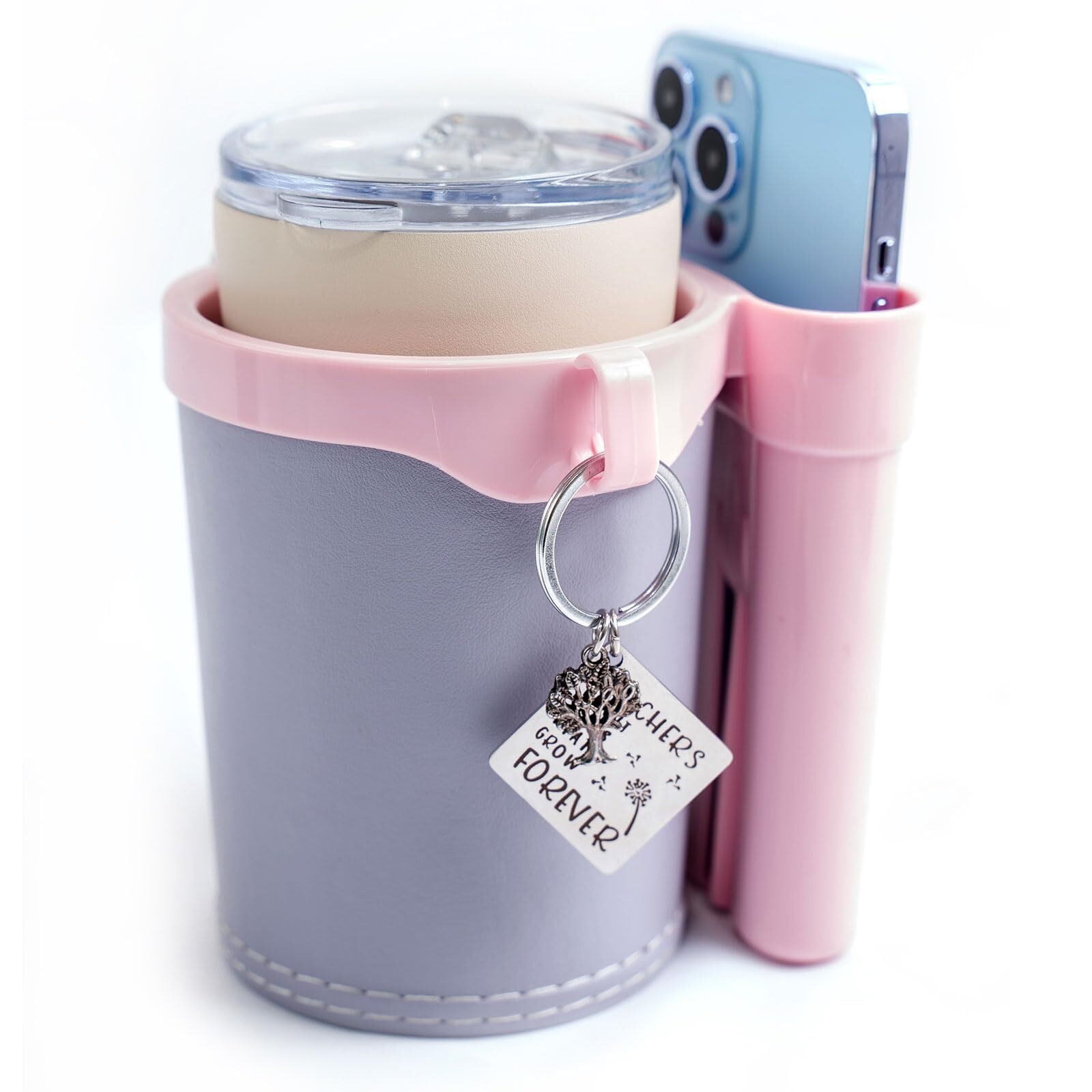 Bike Cup Holder Handlebar Cruiser with Cell Phone Holder Key Holder for Bicycle Motorcycle ...