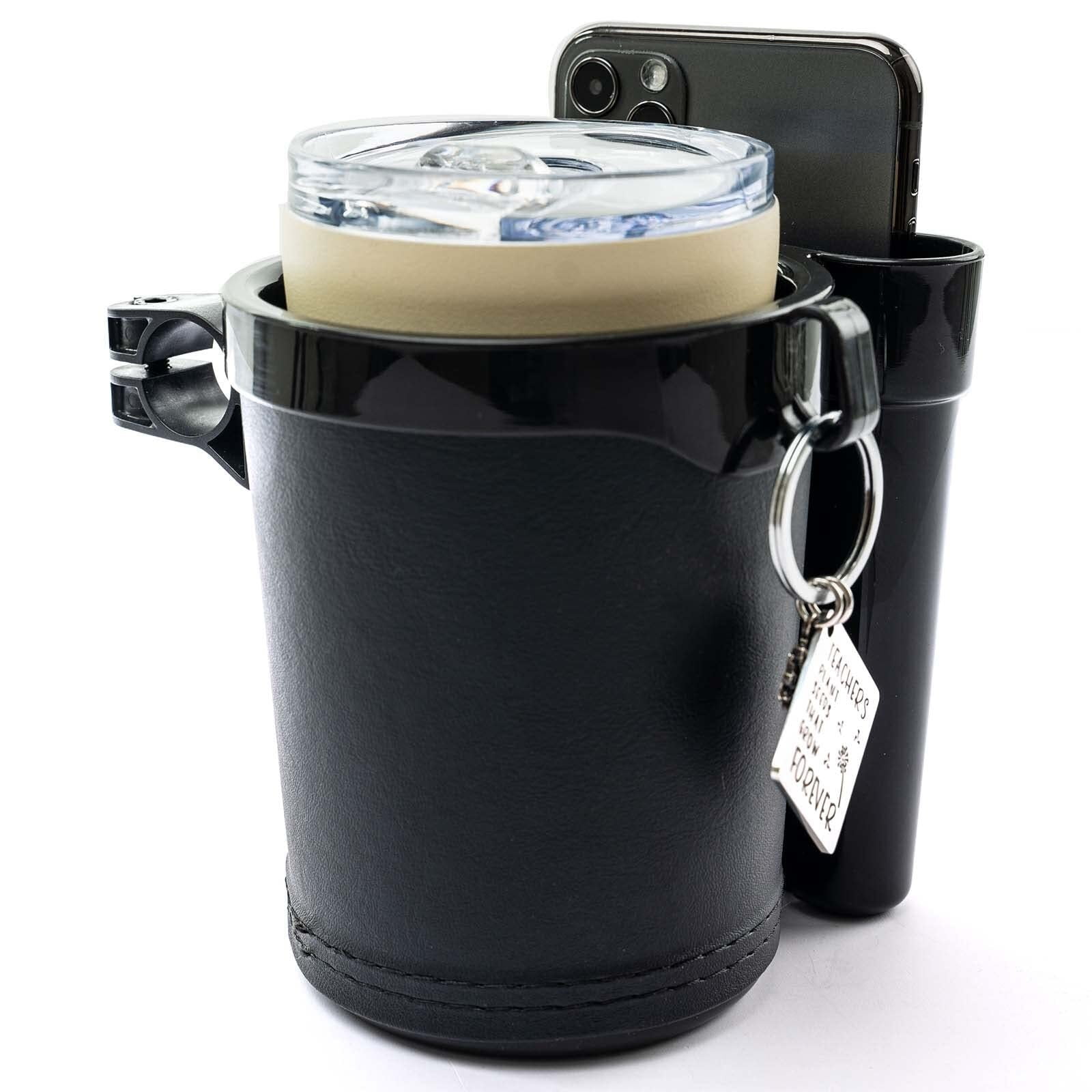 Bike Cup Holder Handlebar Cruiser with Cell Phone Holder Key Holder for Bicycle Motorcycle ...