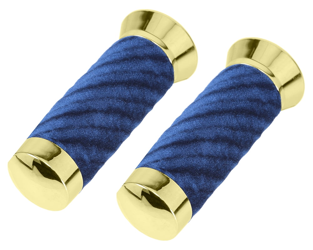 Bike Custom Swirl Velour Grips 7/8 long 130mm Gold/ Blue. - Walmart ...