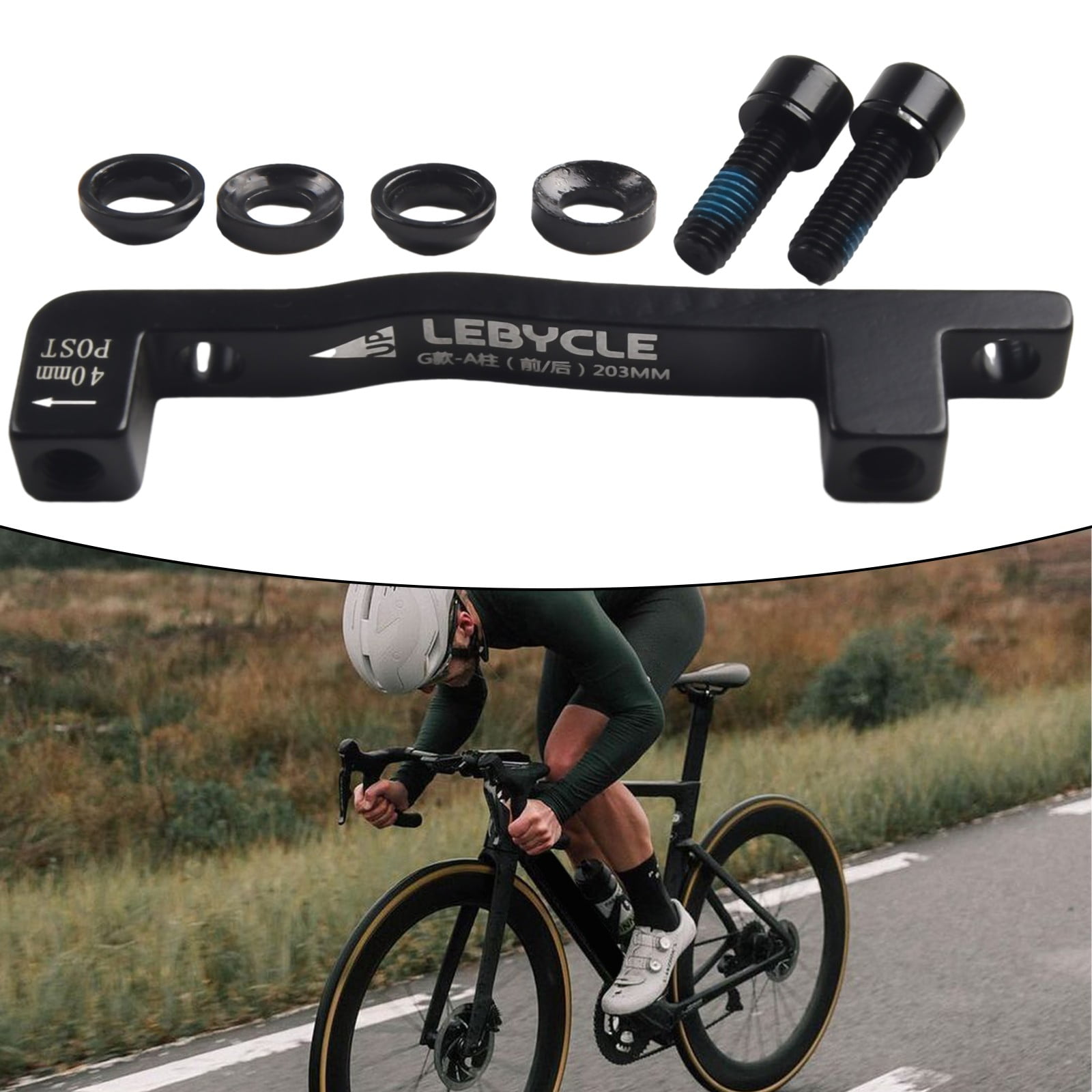 Bike Disc Brake Adapter for 160Mm Post fork Mount To 180/203 Mm for ...