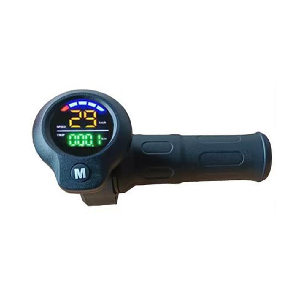 Bike Electric Scooter Grip Handlebar LED Digital Meter S7T1 - Walmart.com