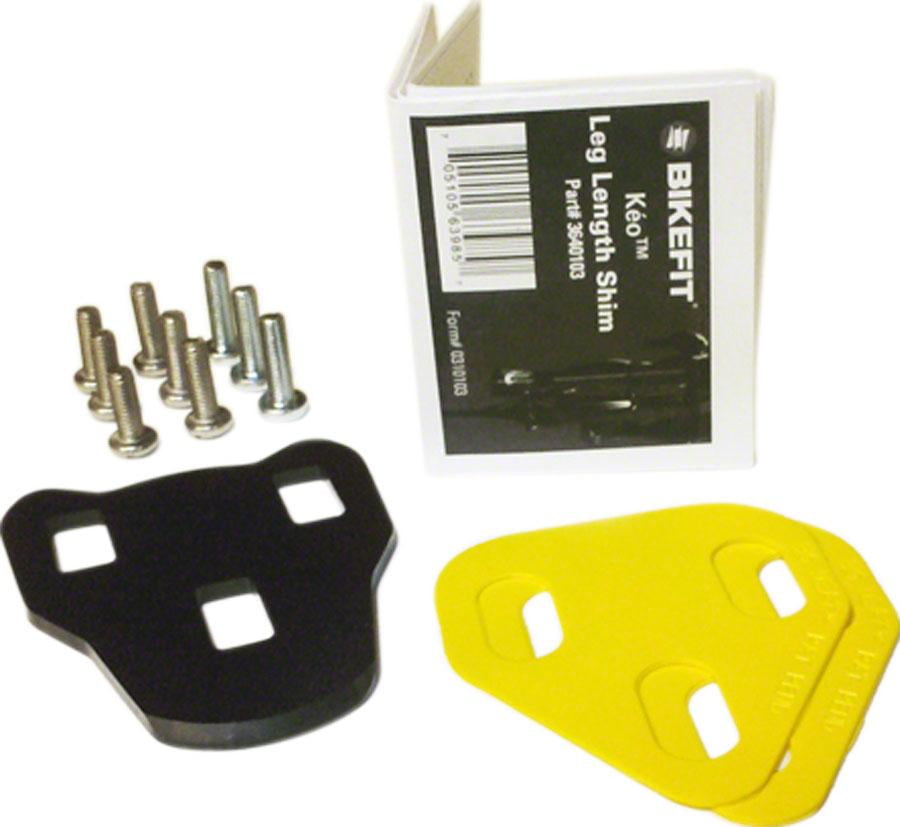 Bike Fit Leg Length Shims: Road, Look 3-Hole Keo - Walmart.com