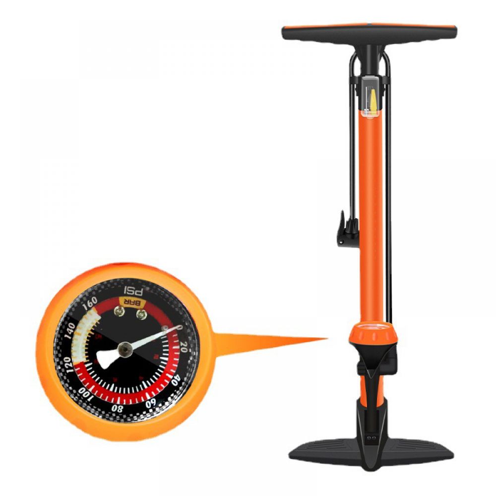 Bike Floor Pump, Floor Air Pump, Bicycle Pump With Large Pressure Gauge ...