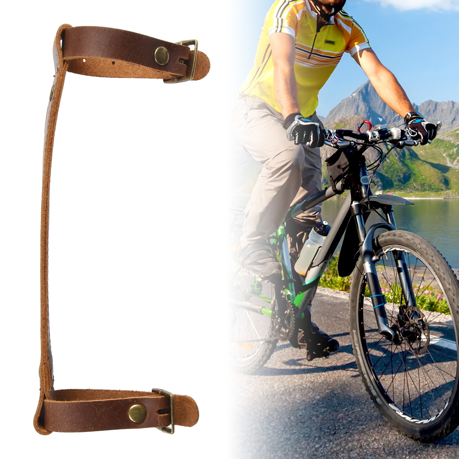 Bike Frame Carry Handle Leather Carry Handle for MTB BikeFoldable ...