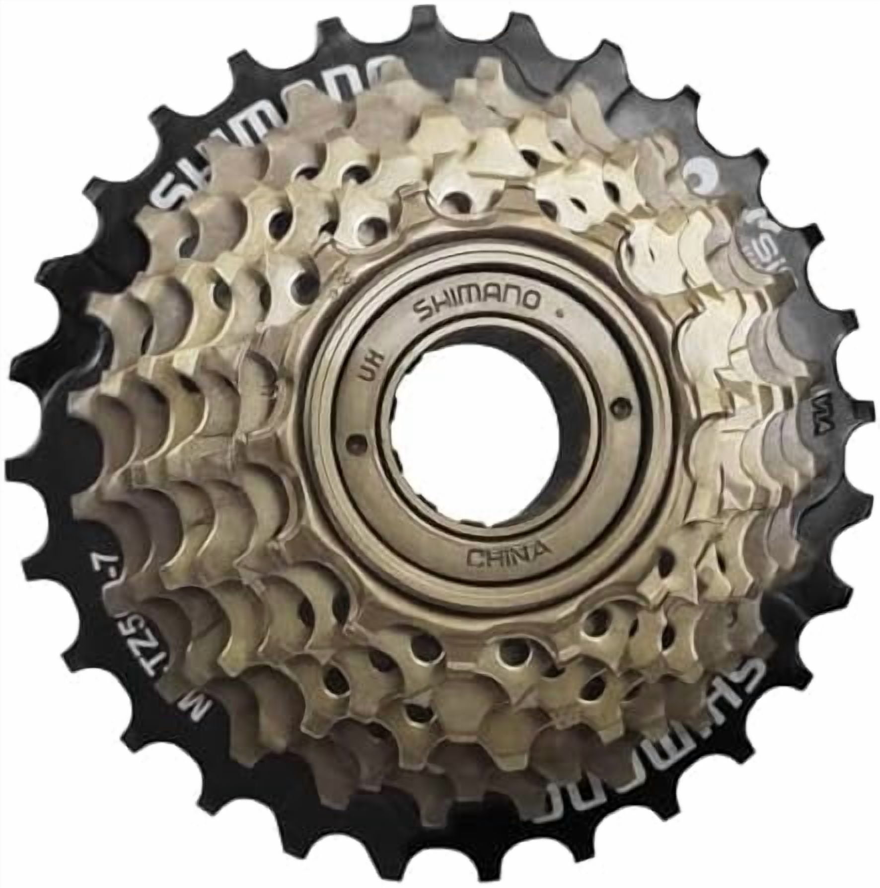 Bike Freewheel 7-Speed Tourney/TY MF-TZ500 Screw On Multiple Freewheel Bicycle Multiple ...