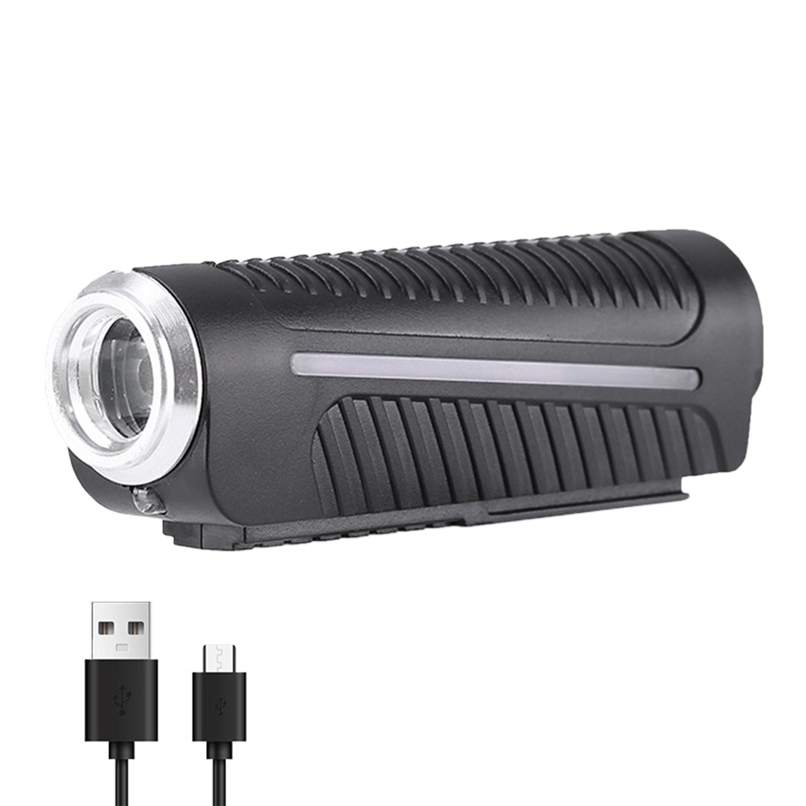 Bike Front Light, Rechargeable Bike Flashlight For Night Riding with ...