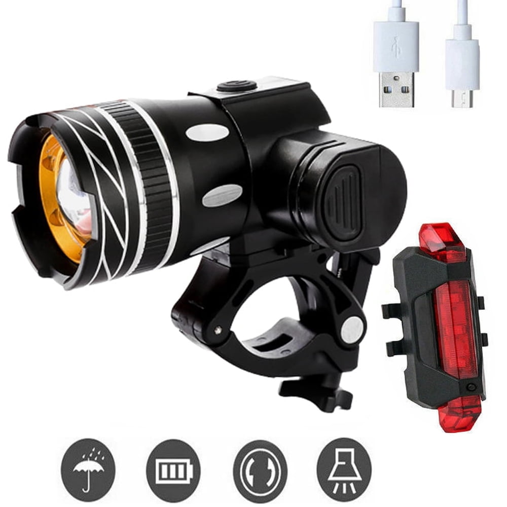 Bike Front Light USB Rechargeable 20000LM Bike Lamp LED Front Light MTB ...