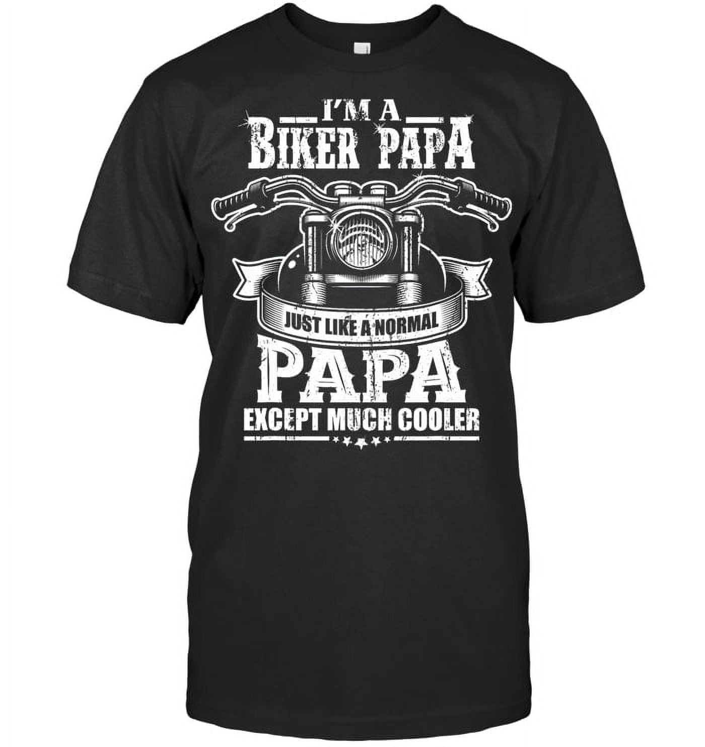 Bike Grandpa Motorcycle Rider Retirement Gift Papa Biker Short Sleeve ...