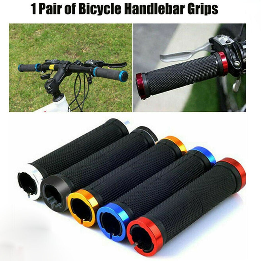 Bike Grips, Double Locking Bike Bicycle Mountain Bike Handlebar Grips ...