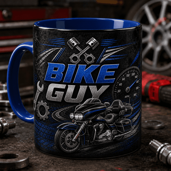 Bike Guy Mug, Motorcycle Touring Rider Coffee Cup Gift for Bikers ...