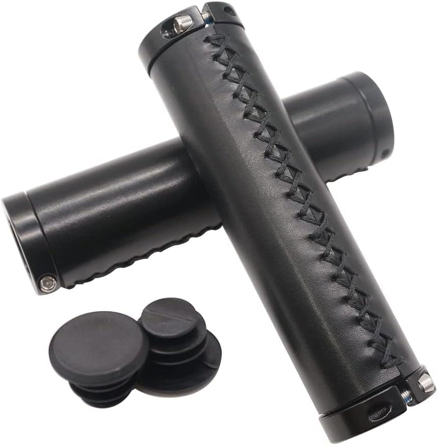 Bike Handle Grips 130x22.2mm Non-Slip PVC Microfiber Leather Ergonomic ...