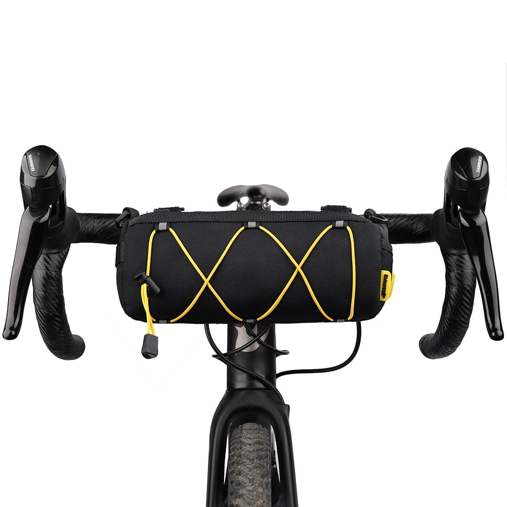 Bike Handlebar Bag, Bicycle Storage Frame Bag for Cycling, Black 2.4L ...