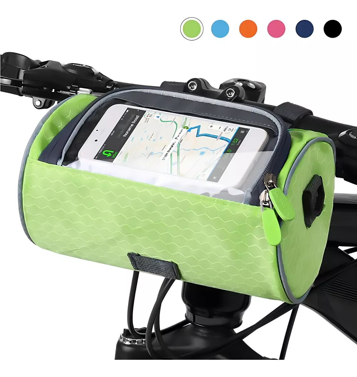 Bike Handlebar Bag Bike Bucket Bag with Touch Screen Waterproof Bicycle ...