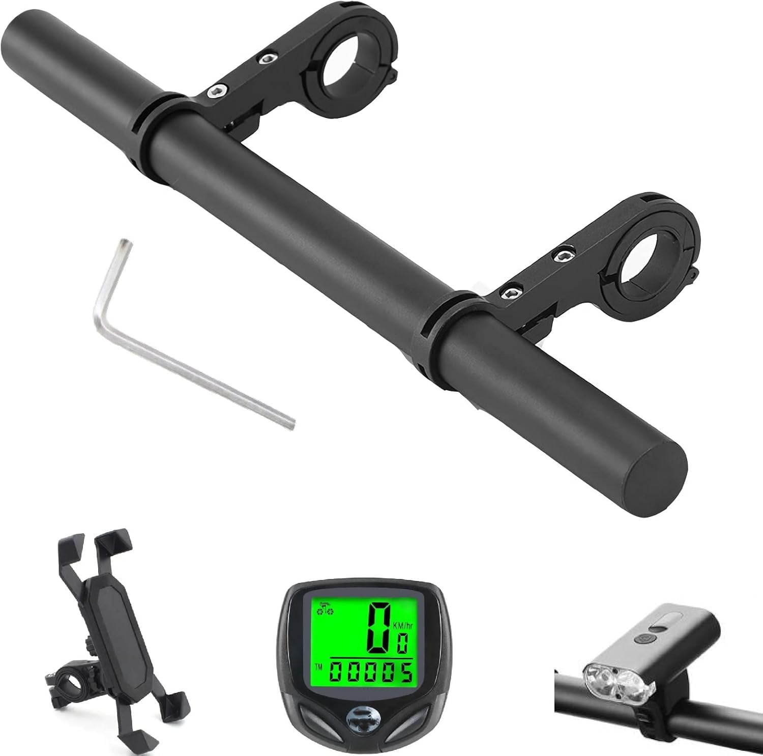Bike Handlebar Extender,Bike Handlebar Extender with Double Mounting ...