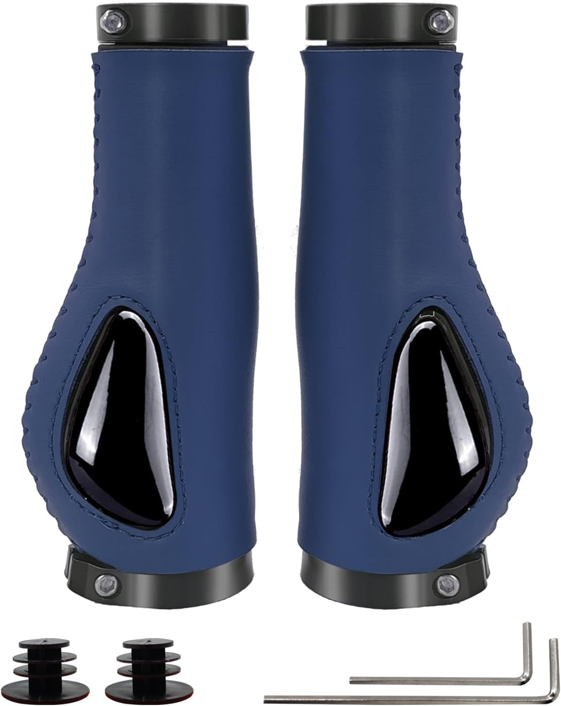 Bike Handlebar Grips, Ergonomics Design Optional, Aluminum Double Lock ...
