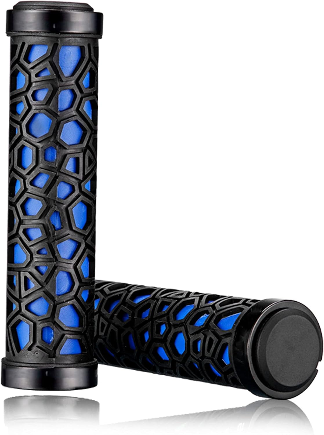 Bike Handlebar Grips Non-Slip Rubber Bicycle Handle Grip with Double ...