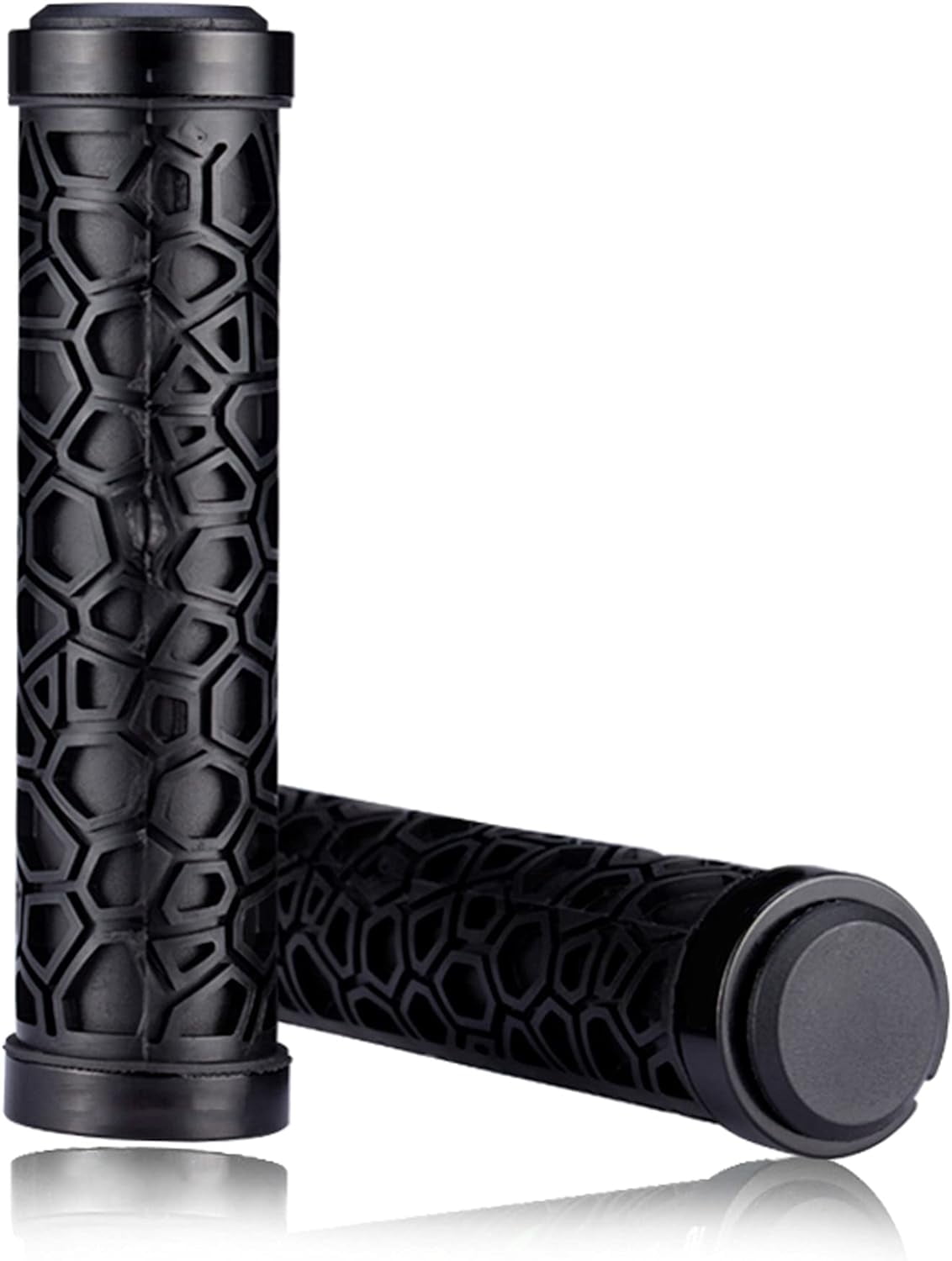 Bike Handlebar Grips Non-Slip Rubber Bicycle Handle Grip with Double ...