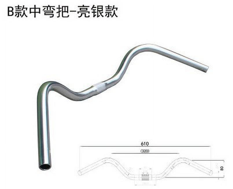 Bike Handlebar Outdoor Mountain Bike Handlebar U-shaped Retro Bike ...
