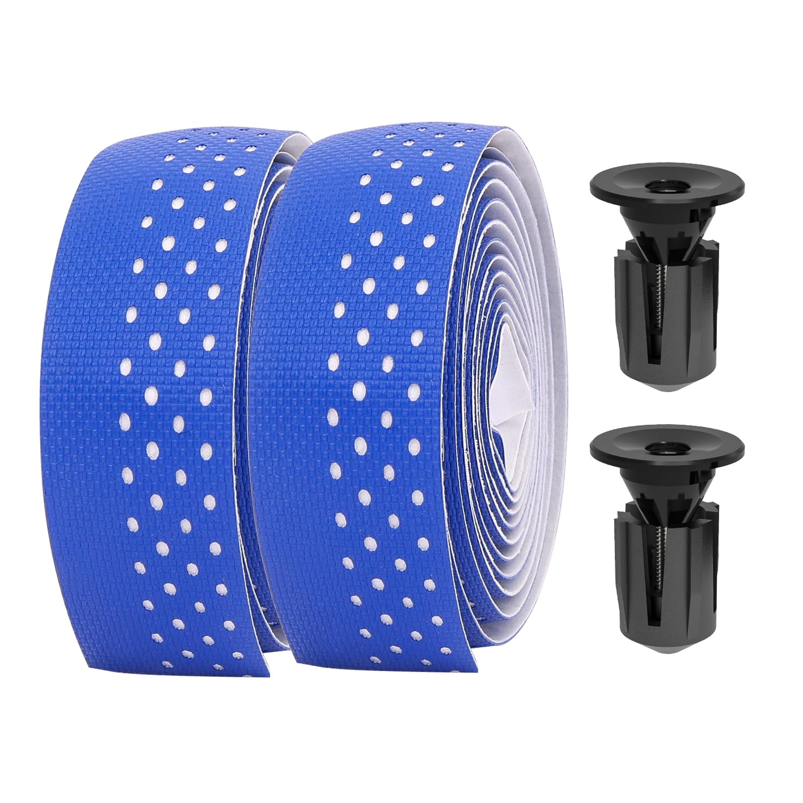 Bike Handlebar Tape Blue-black 2-pack For Road Bicycle Handlebars ...