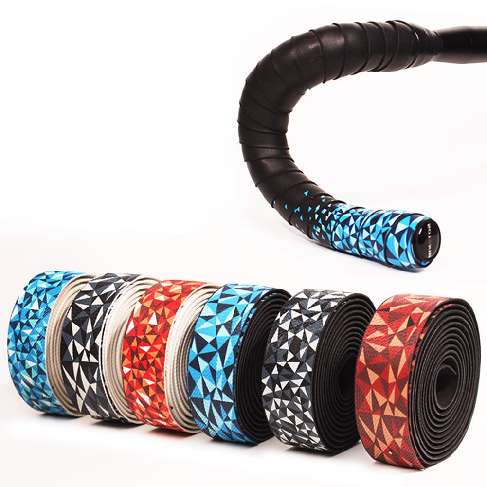 Bike Handlebar Tape Gradient Color PU Handlebar Tape For Bike Elastic ...