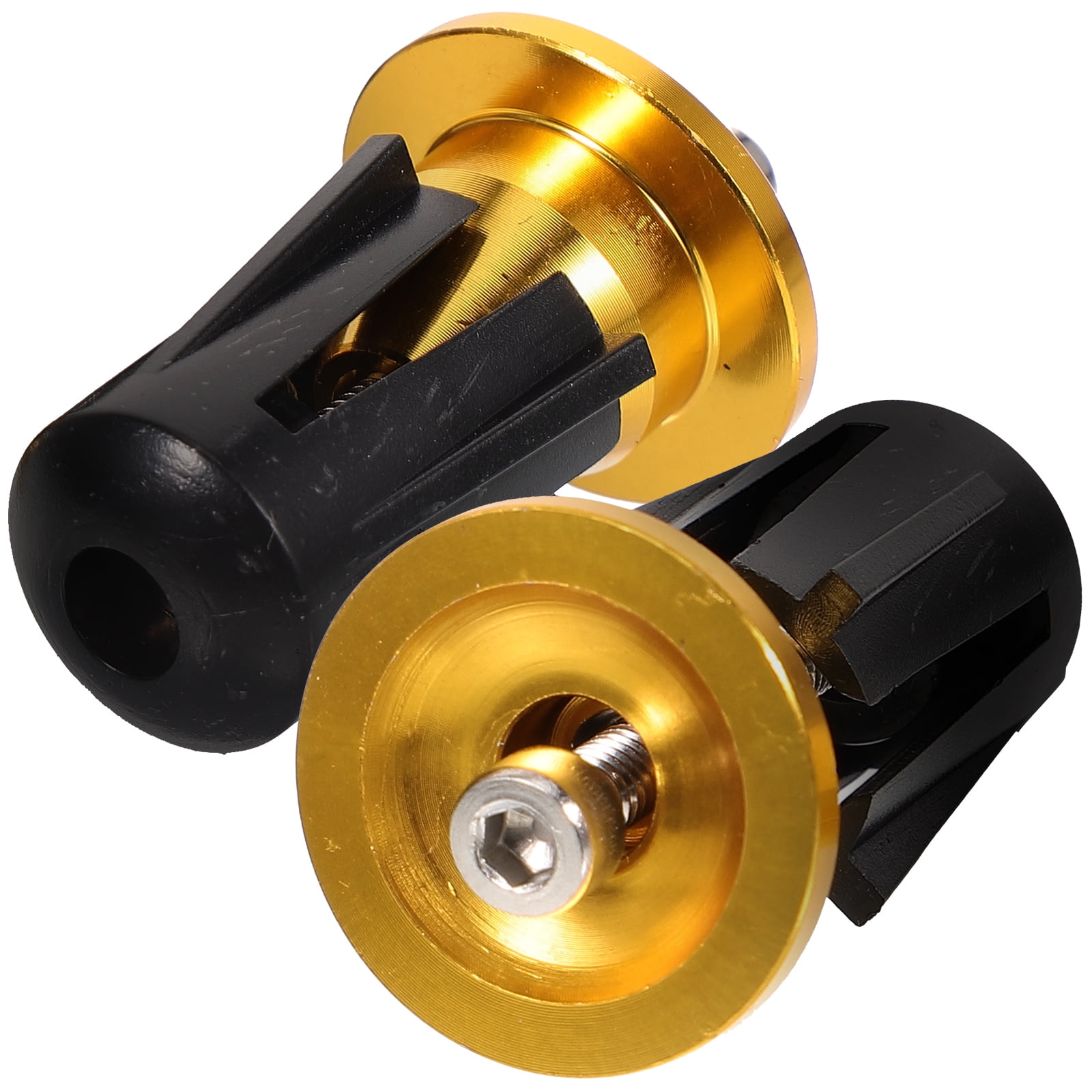 Bike Handles End Plugs Bar Ends Accessories Flying (gold) Aluminum ...