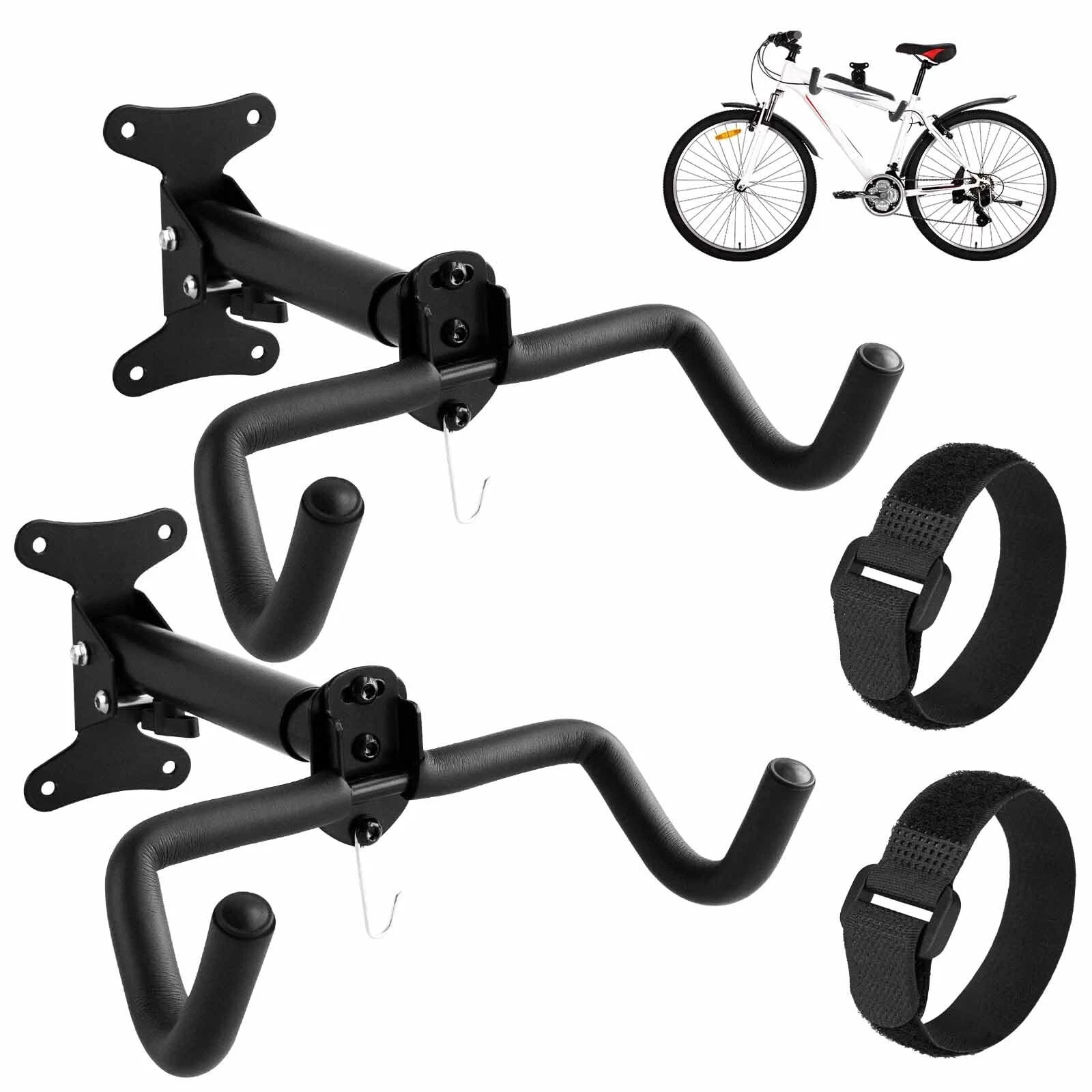 Bike Hanger Wall Mount, 2 Pack Heavy Duty Steel Bike Racks Storage ...