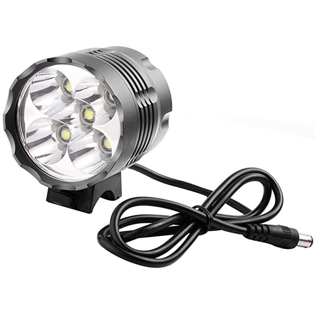 Bike Headlight 5 LED Lamps | 250m Range | 3 Modes High/Low/Strobe ...