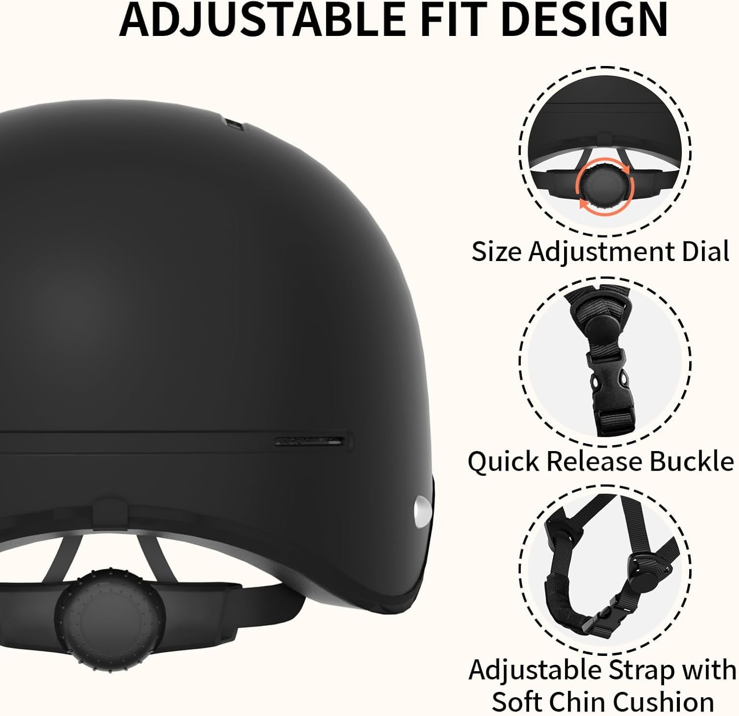 Bike Helmet for Adults, Adjustable Bicycle Helmet for Men & Women ...