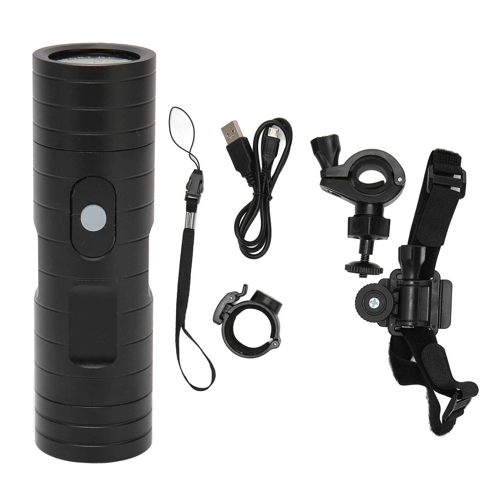 Bike Helmet Camera Video Recorder with LED Light HD 1080P IP66 ...