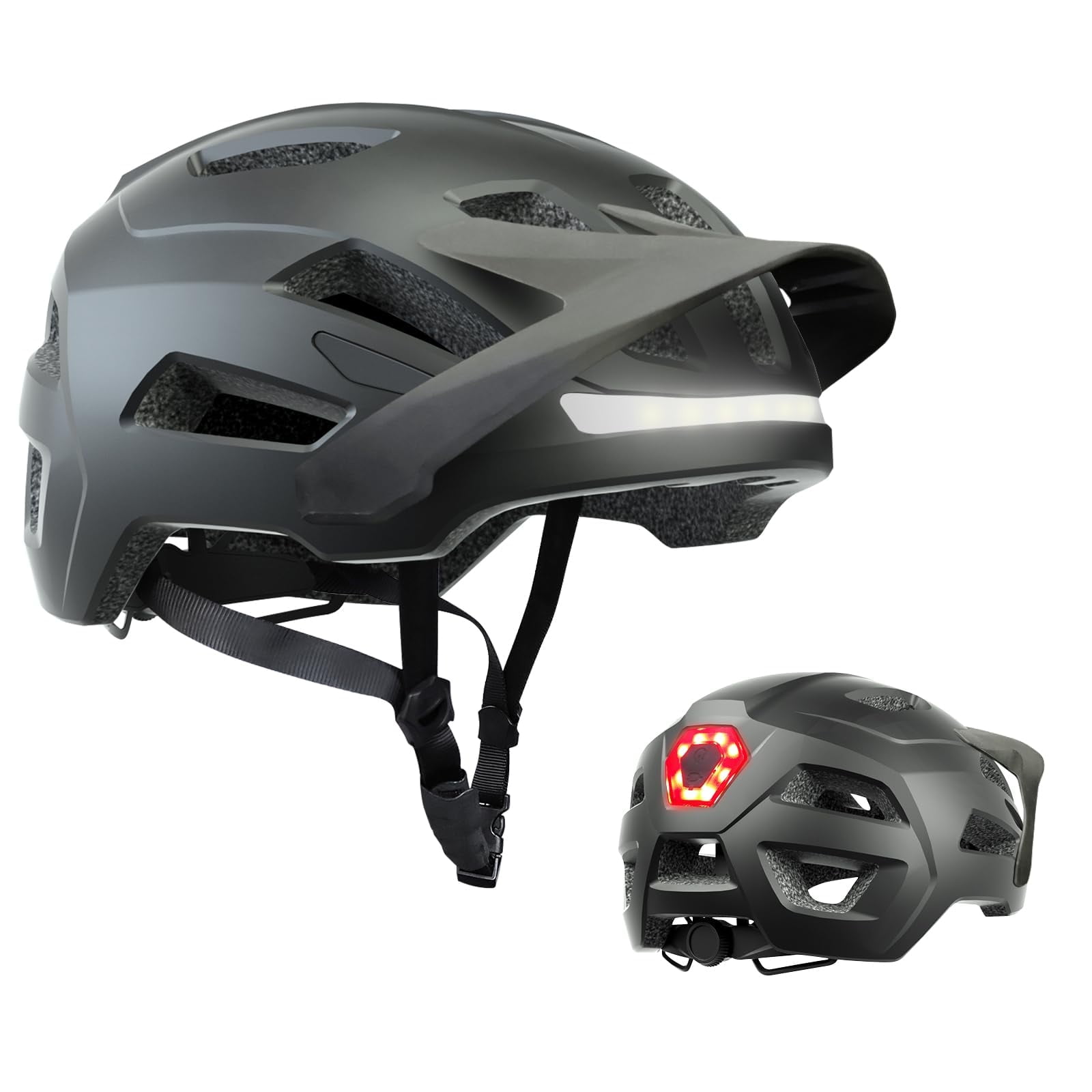 Bike Helmet, Mountain Bike Helmets for Men and Women, Front and Back ...