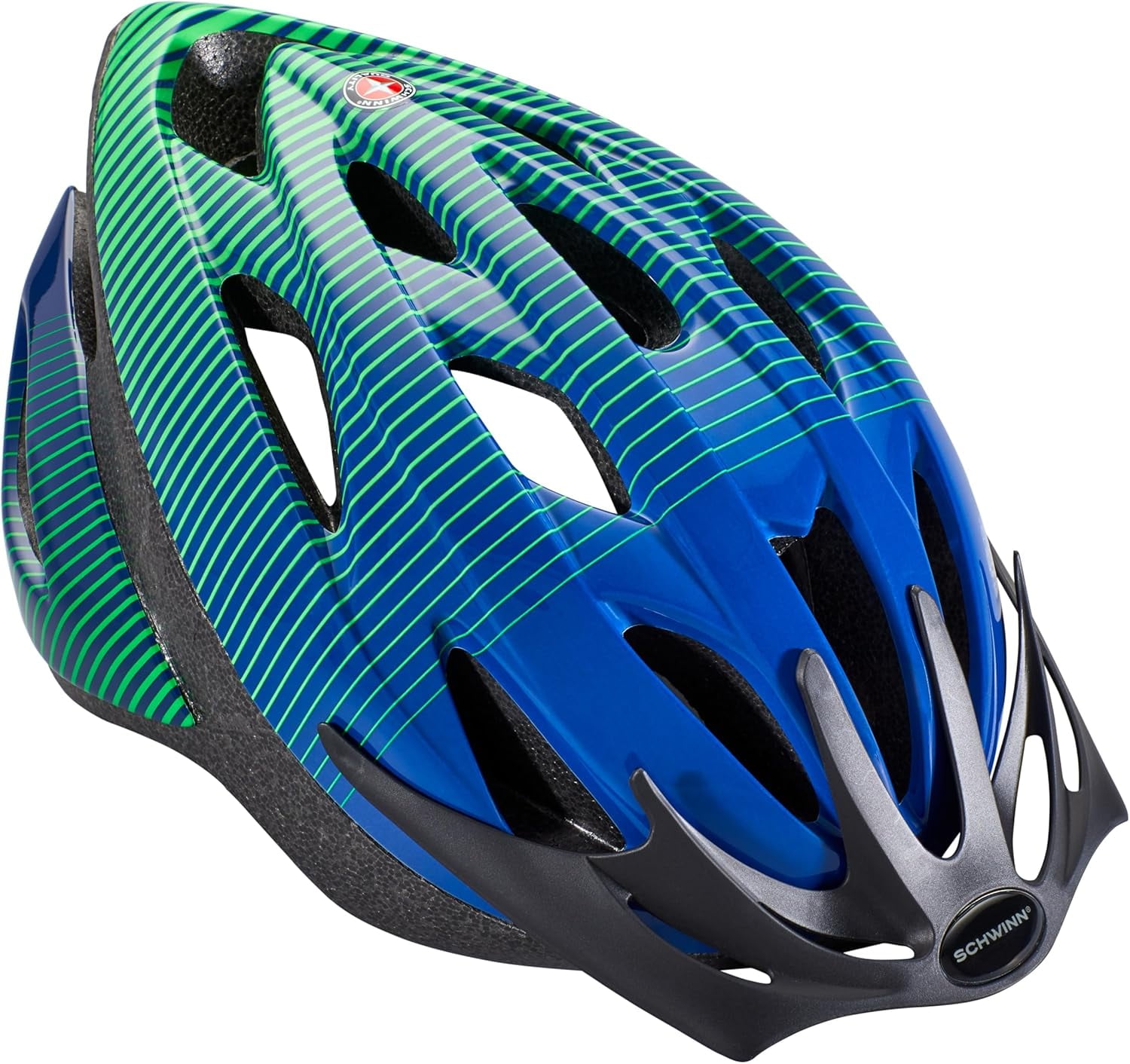 Bike Helmet , Suggested Fit 55-58cm, Lightweight Microshell Design with Adjustable Side & Strap ...