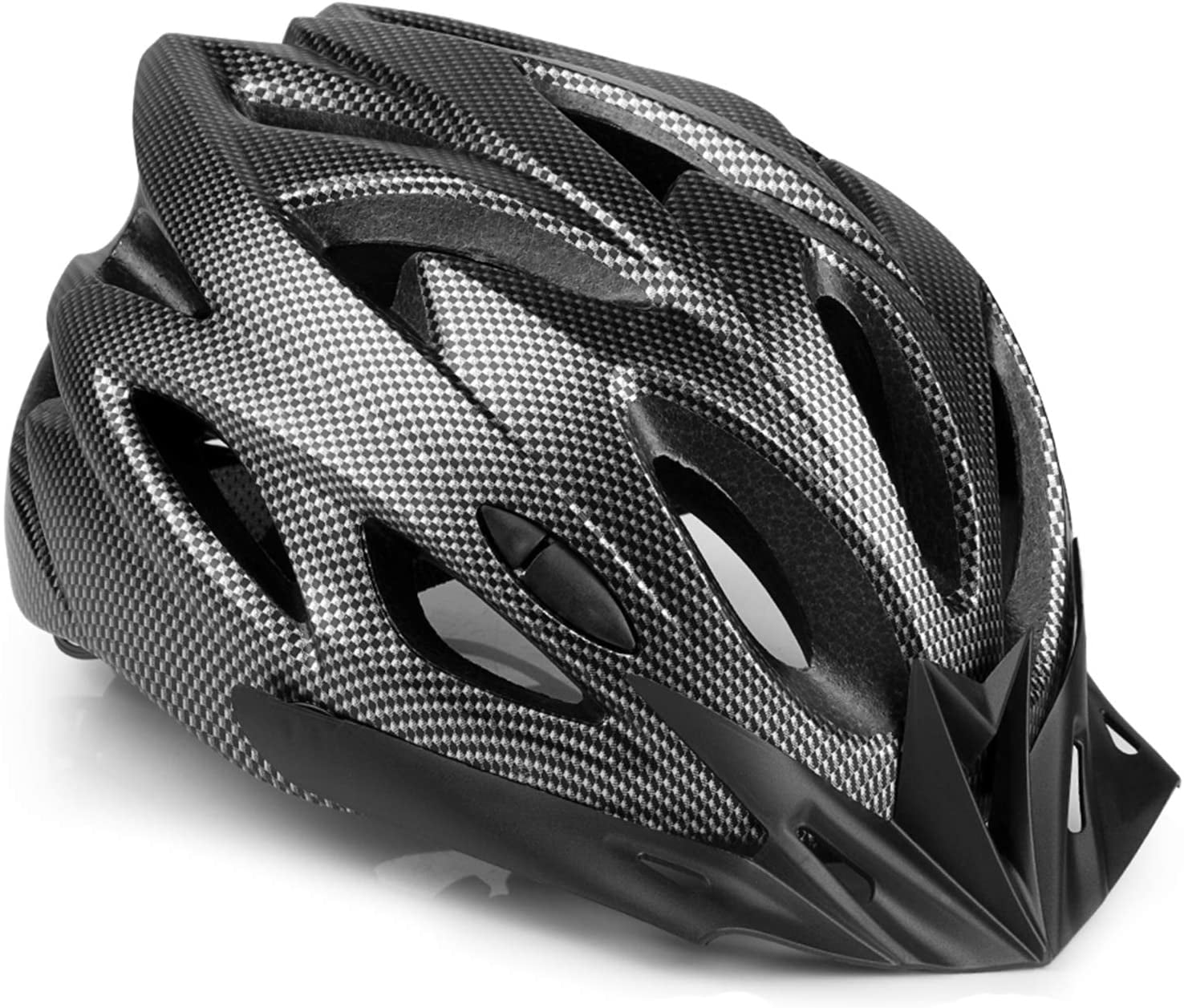 Adult Lightweight Bike Helmet with Detachable Visor, Adjustable Bicycle ...