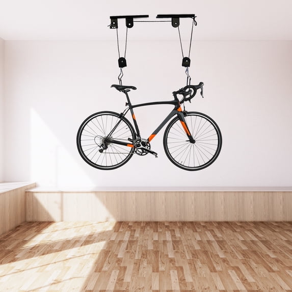 Bike Hoist for Garage Ceiling Mount Pulley System Bike Storage, Set Of ...