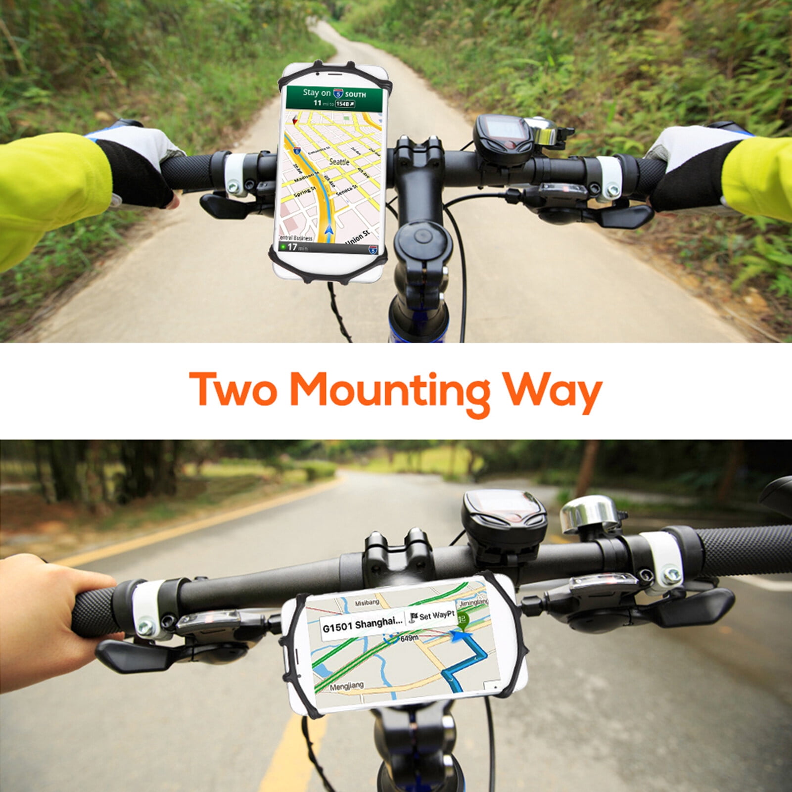 Bike Holder,Mount From 4.5 From 4.5 To Universal Mount From Handlebar ...